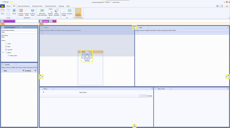 Tool Window - Layout Designer View - LemonEdge